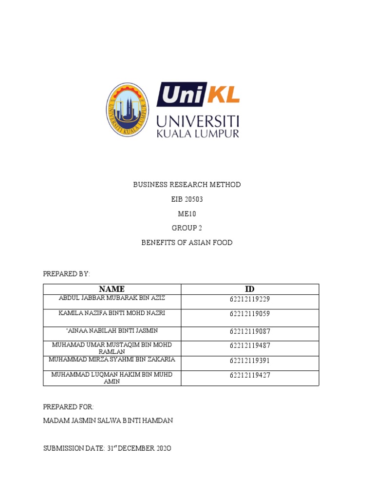 Research Time Line BRM | PDF | Survey Methodology | Foods