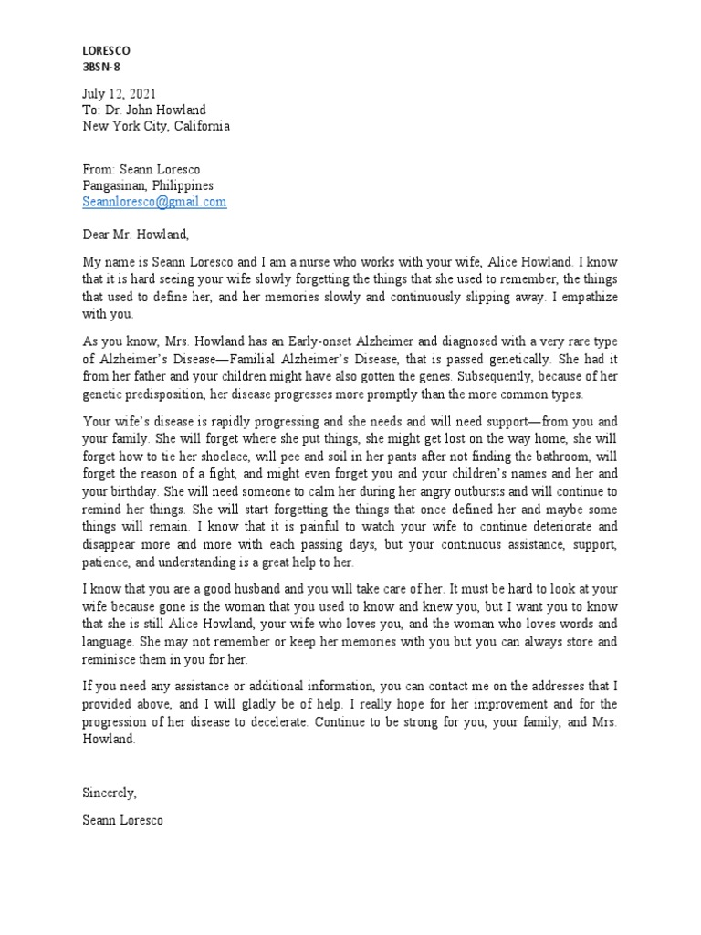 Counselling Letter | PDF