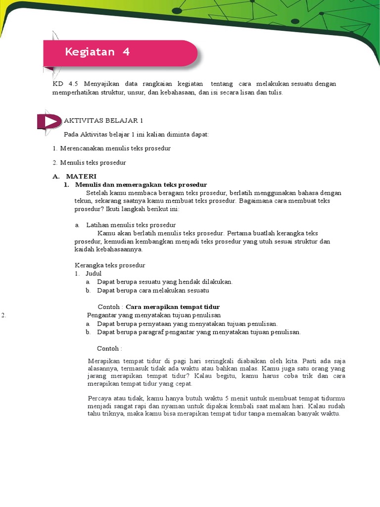 Teks Prosedur Modul 4 | PDF
