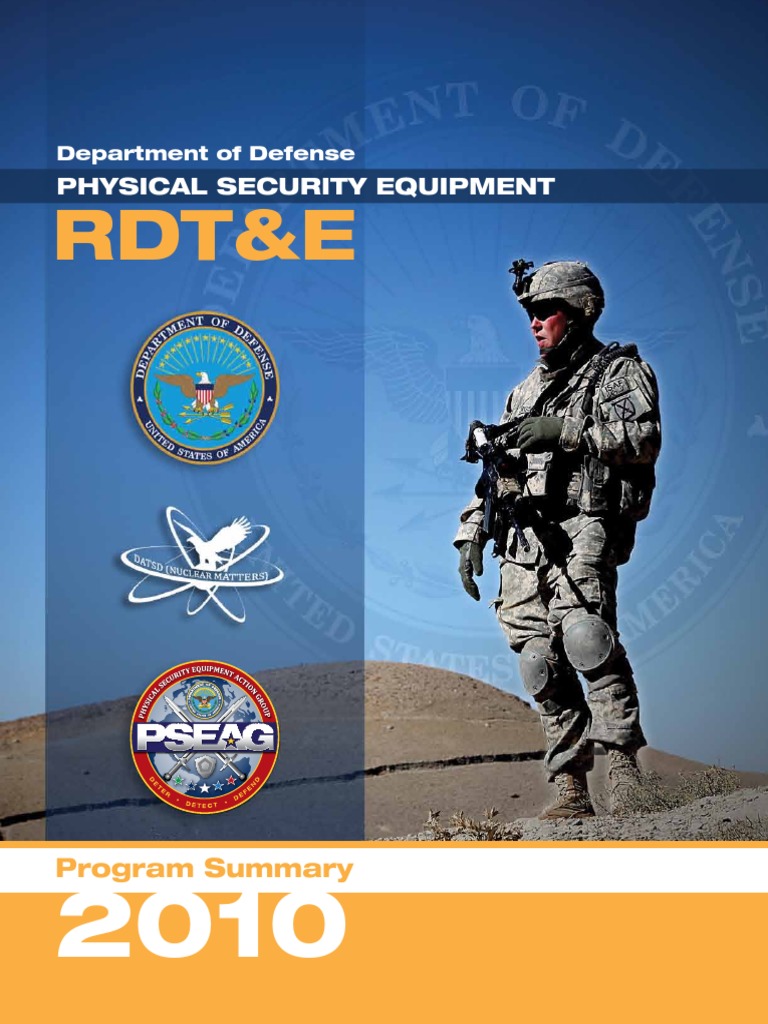 Department of Defense PHYSICAL SECURITY EQUIPMENT RDT&E. Program ...
