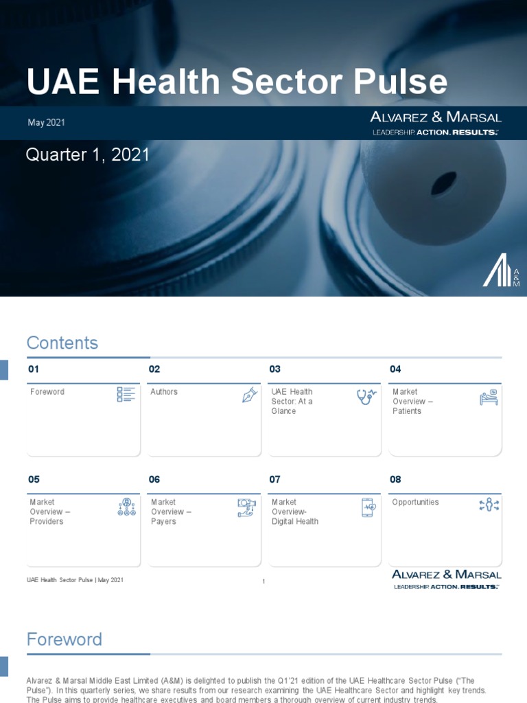 Uae Health Sector Pulse q1 2021 Final | PDF | United Arab Emirates ...