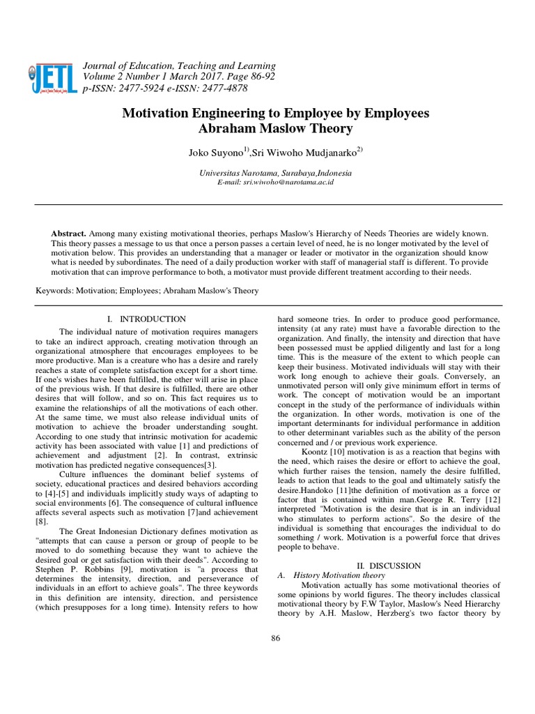 Motivation Engineering To Employee by Employees Ab | PDF | Motivation ...