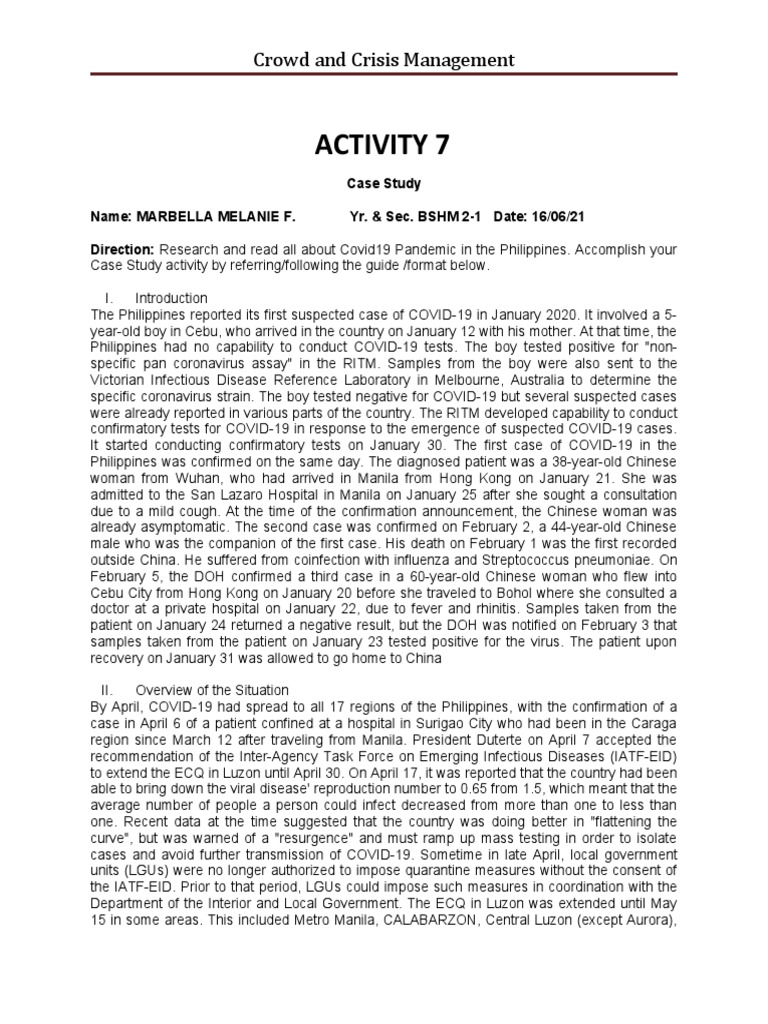 Module 7 Activity Case Study | PDF | Medicine | Health Sciences