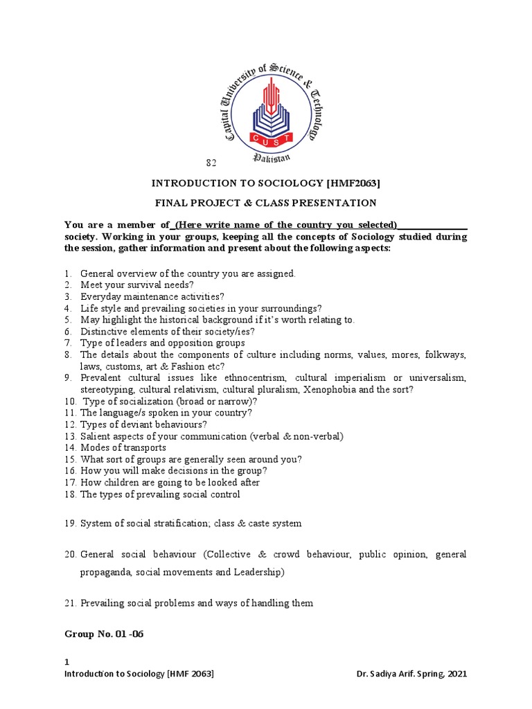 Final Project - Class Presentation | PDF | Society | Human Nature