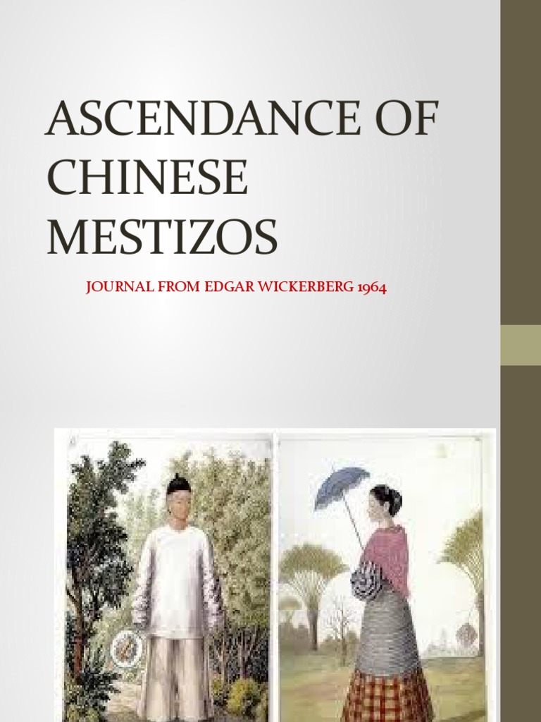 Ascendance of Chinese Mestizos | PDF | Philippines | Southeast Asia