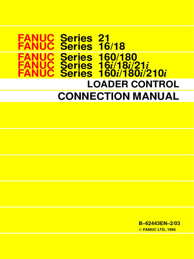 FANUC Loader Control Connection Manual | PDF | Macro (Computer Science) | Amplifier