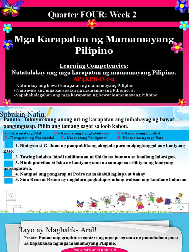 AP 4 Quarter 4 Week 1 | PDF