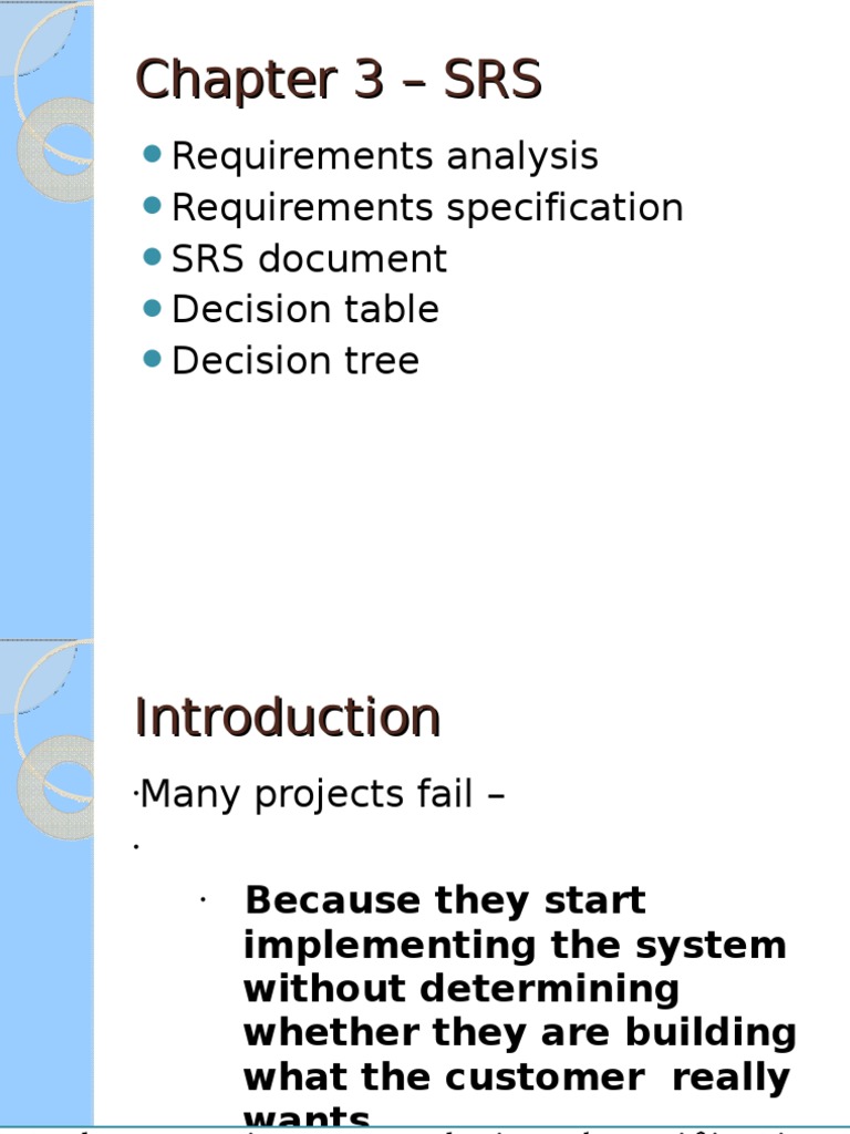 Requirements Analysis and Specification: Documenting the Requirements Gathering Process and Key ...