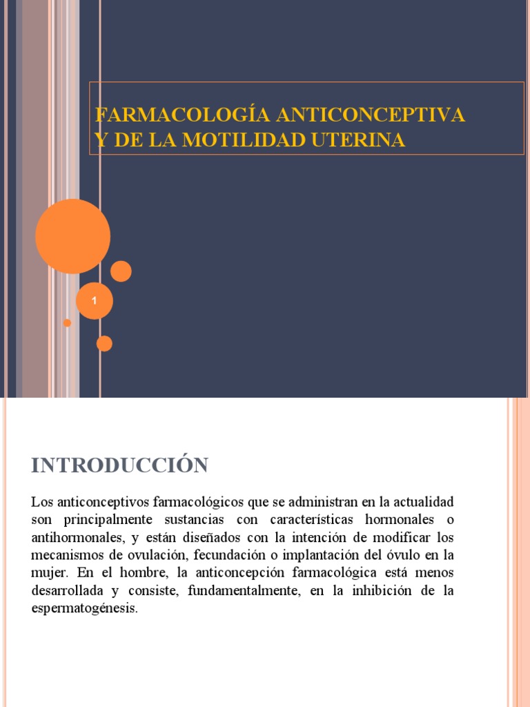 Anticonceptivos | PDF | Control de la natalidad | Píldora ...