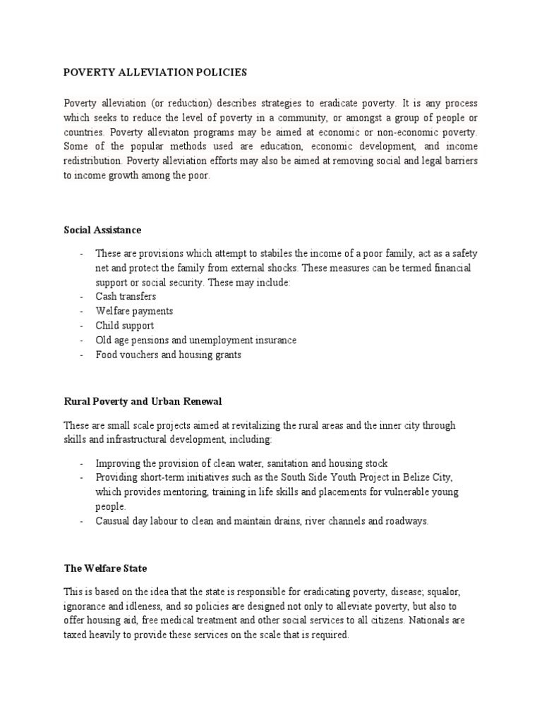 Poverty Reduction Strategies | PDF | Poverty Reduction | United Nations ...