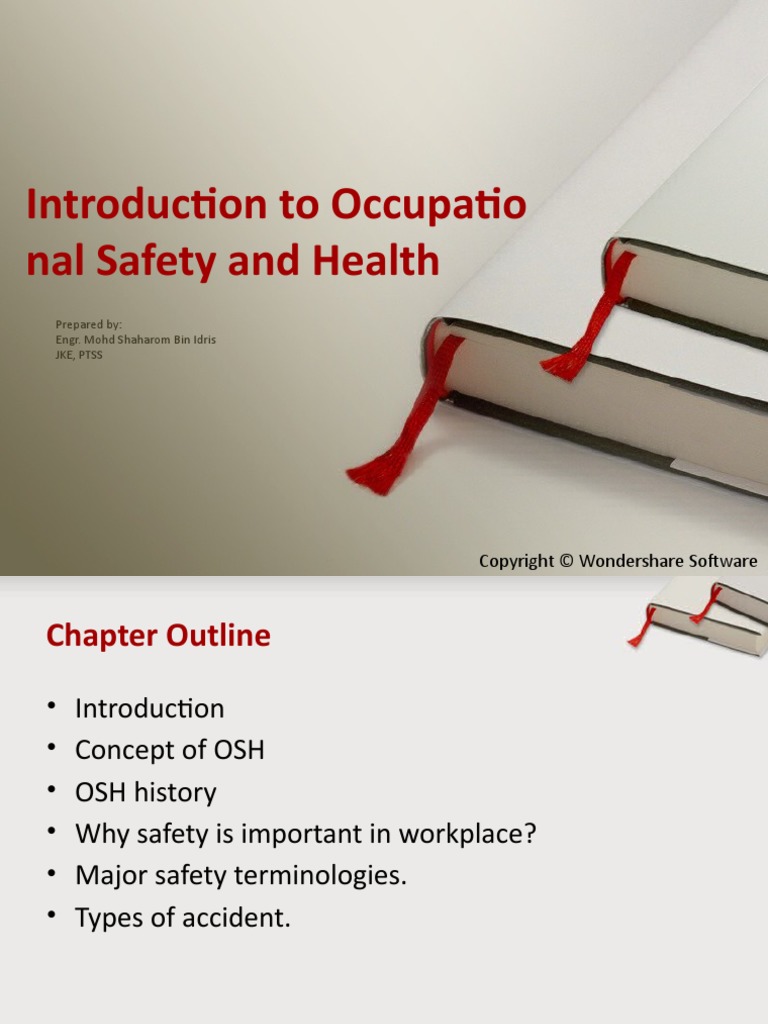 Introduction To Occupatio Nal Safety and Health: Prepared By: Engr ...