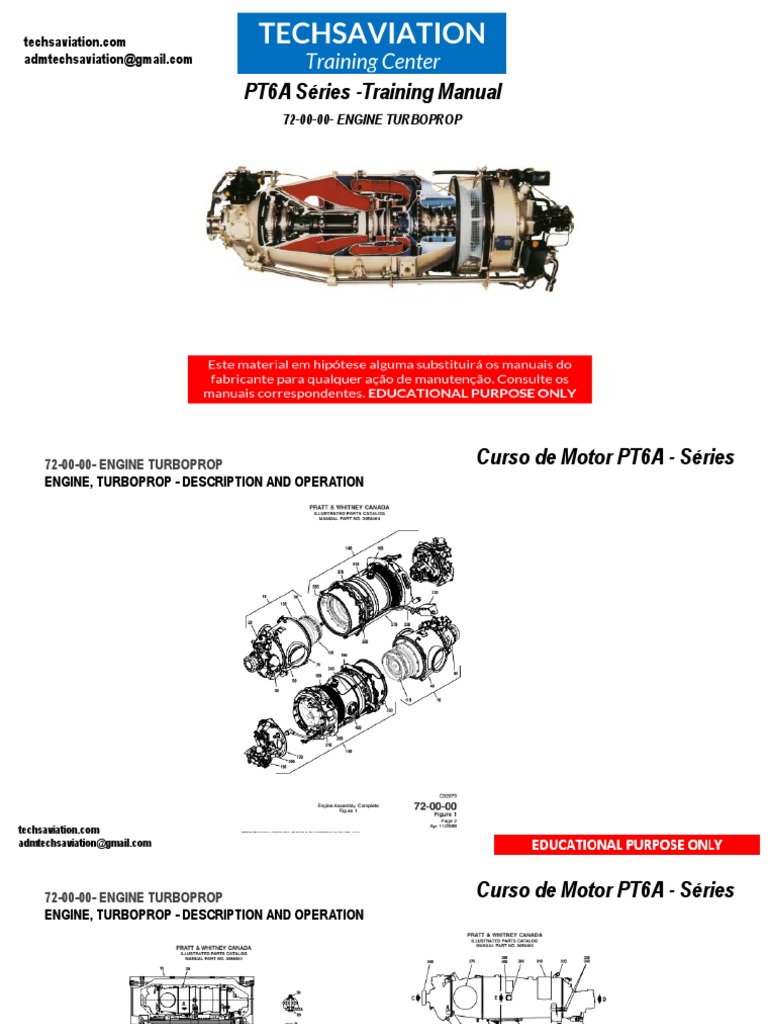 Pt6a Engine Training Overwiew | PDF | Engines | Turbine