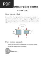 Piezoelectric Materials | PDF | Piezoelectricity | Physical Sciences