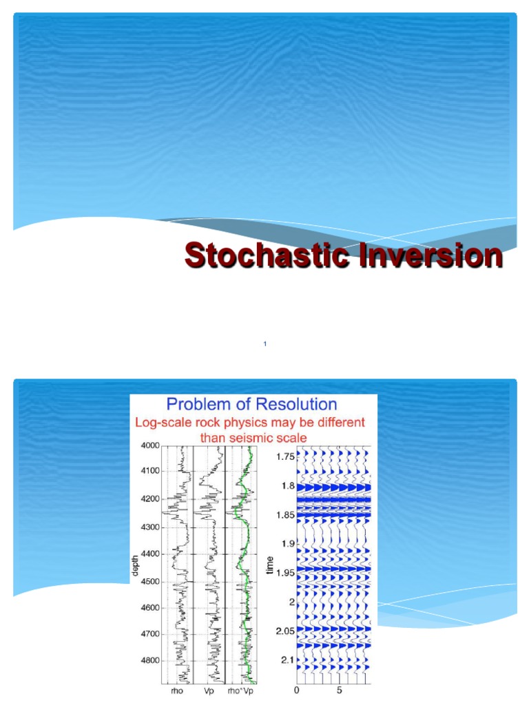 12 SEISINV Course2021 Stochastic Inversion New | PDF | Scientific ...