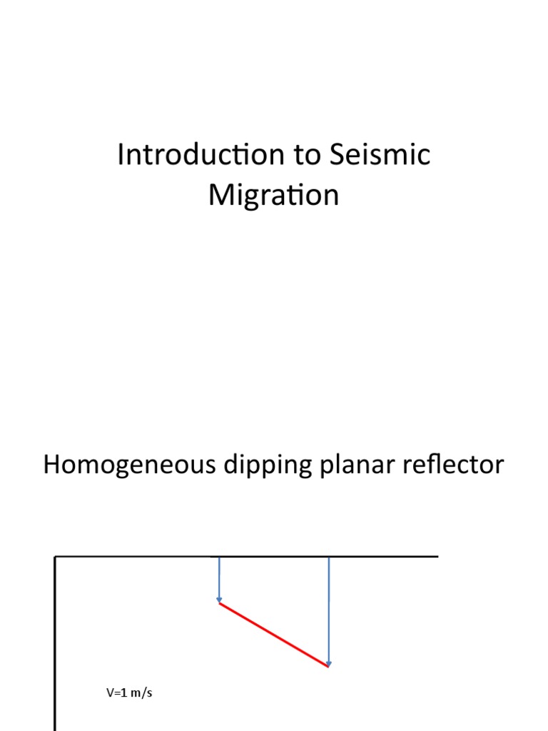 Introduction To Seismic Migration | PDF | Applied And Interdisciplinary Physics | Physical Phenomena