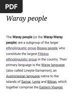 Waray Culture and Traditions Overview | PDF