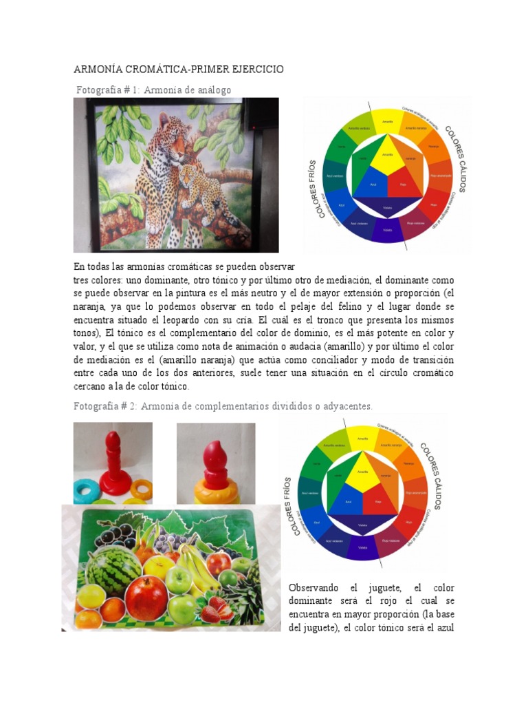 Ejemplos de Armonía Cromática | PDF | Artes del Lenguaje y Comunicación