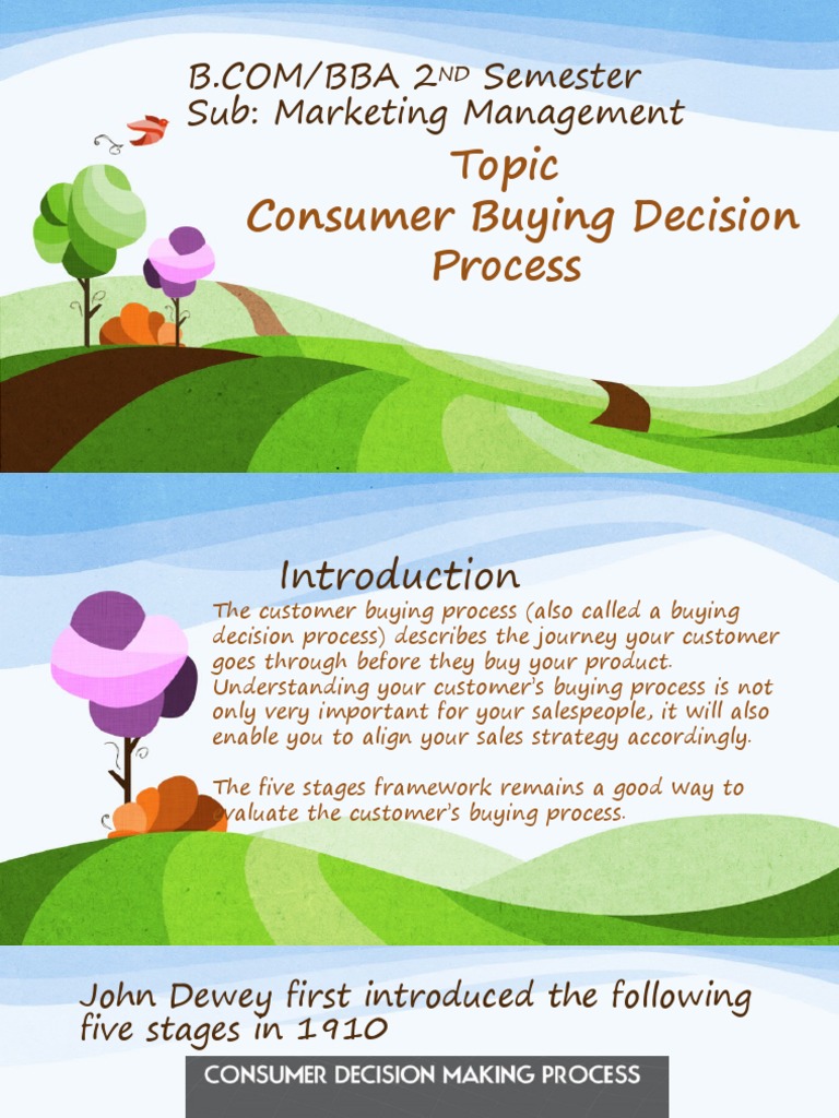 Consumer Buying Decision-Making Process | PDF | Human Nature | Marketing