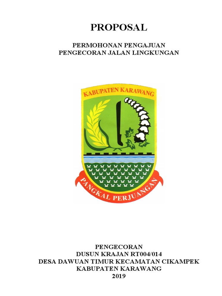 Proposal Jalan | PDF