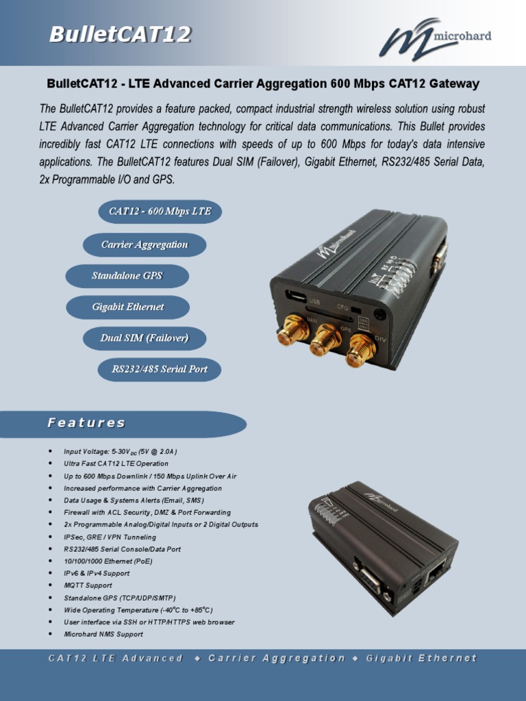 Bulletcat12: Bulletcat12 - Lte Advanced Carrier Aggregation 600 Mbps ...