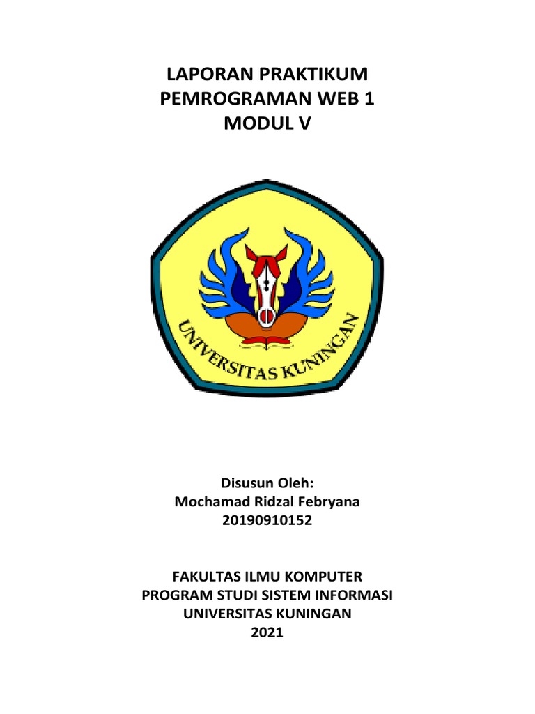 Praktikum Pemrograman Web 1 | PDF