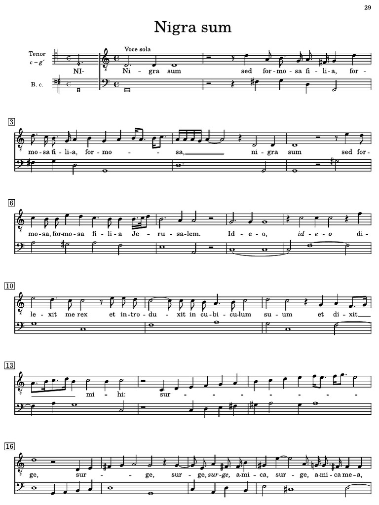 17 - Monteverdi Nigra Sum | PDF