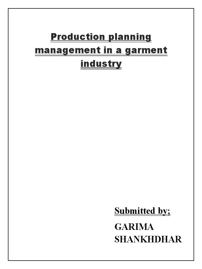 Merchandising in Garment Production | PDF | Procurement | Merchandising