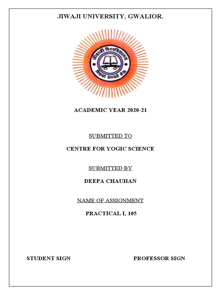 Assingment Front Page Format | PDF