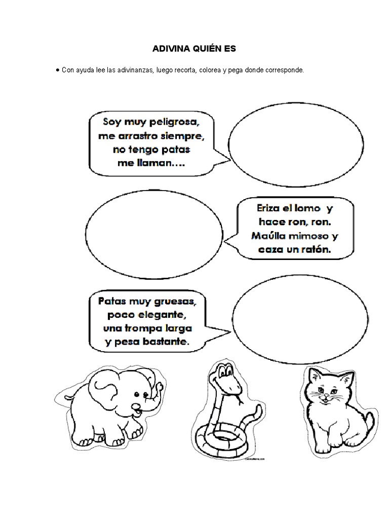 Actividad 50 Adivina Quién Es | PDF