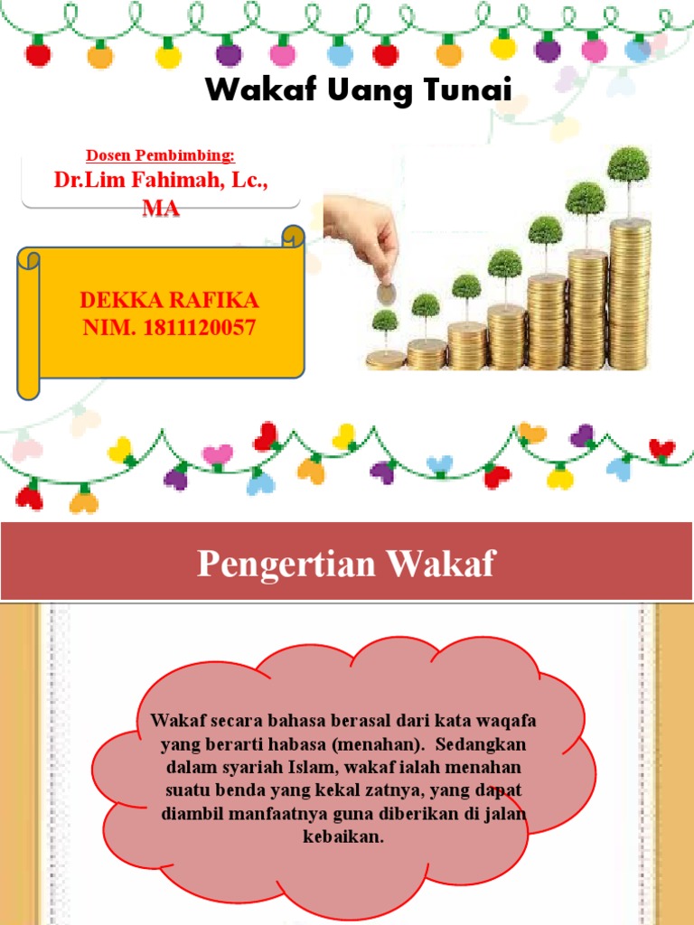 Wakaf Uang Tunai | PDF