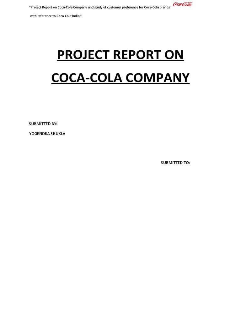 Coca Cola | PDF | Pepsi | The Coca Cola Company
