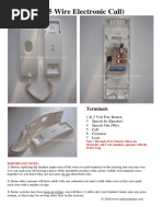 BPT C-200 Intercom Handset Data Sheet | PDF