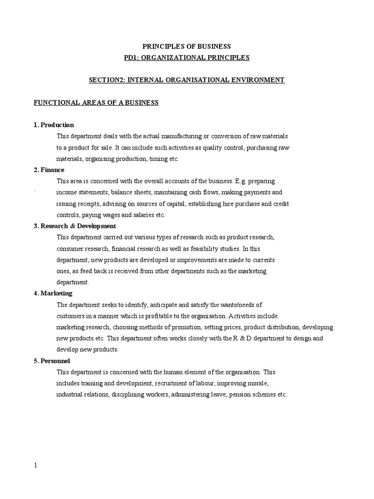 Section 2 - Internal Organizational Environment (2) POB | PDF ...