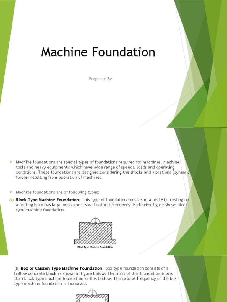 Machine Foundation | PDF | Foundation (Engineering) | Mechanical ...