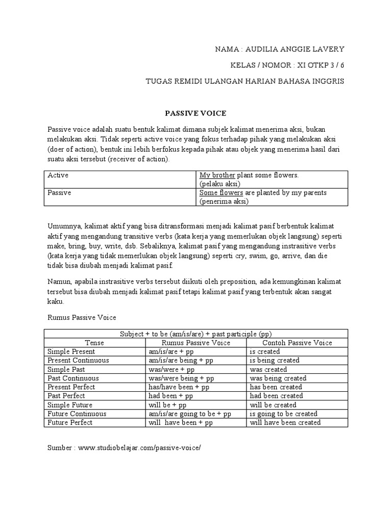 1.1 Passive + Conditional | PDF