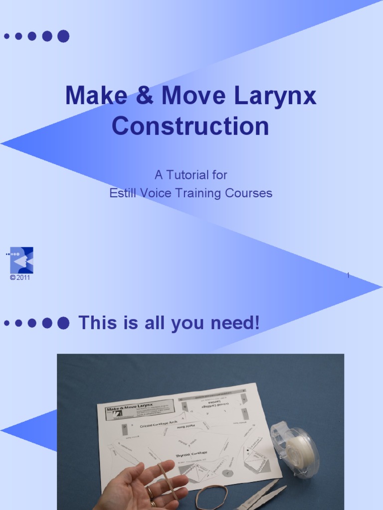 Make - and - Move - Larynx - HOW TO BUILD | PDF | Human Head And Neck ...