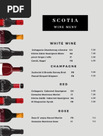 5 Course Table D'hote Menu | PDF