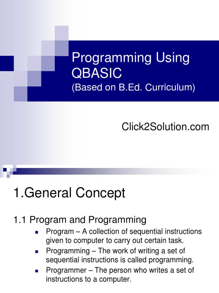 Flowcharts and Programming QBASIC | PDF | Computer Program | Programming