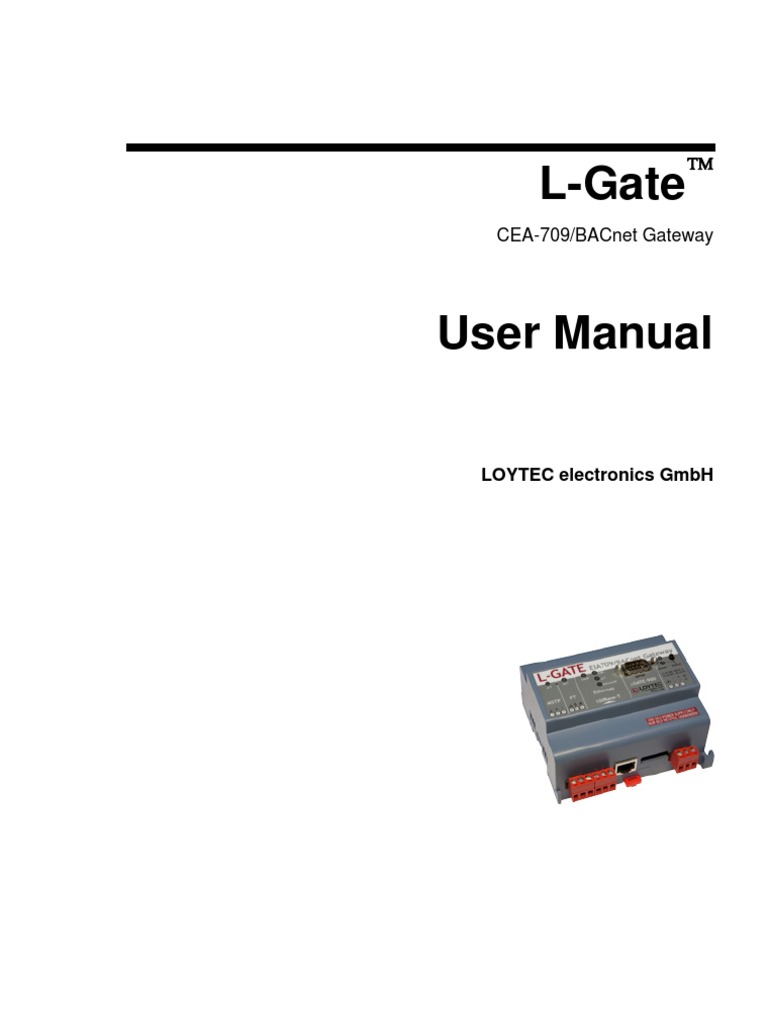 L Gate User Manual | PDF | Ip Address | Transport Layer Security