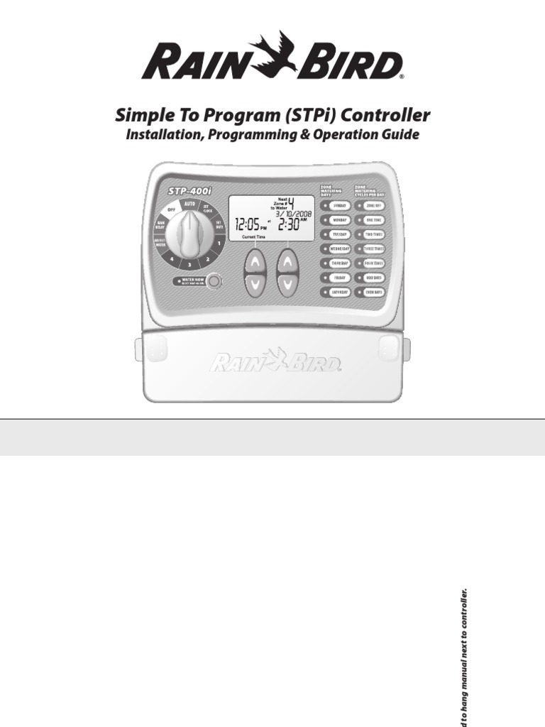 Simple To Program (Stpi) Controller: Installation, Programming ...