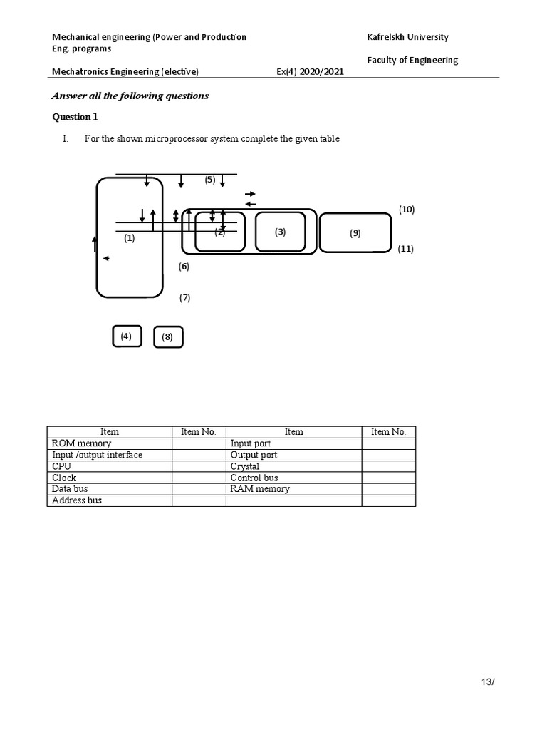 Answer All The Following Questions | PDF | Input/Output | Microcontroller