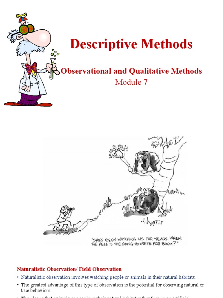 Observing Behavior: An Overview of Naturalistic Observation, Laboratory ...