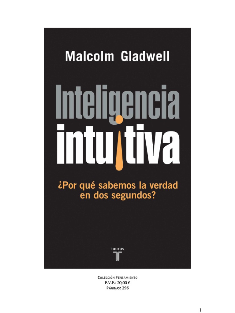 Inteligencia Intuitiva: Decisiones Rápidas | PDF | Mente inconsciente ...