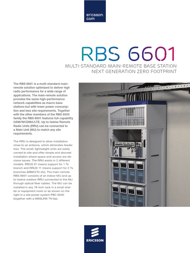 Multi-Standard Main-Remote Base Station Next Generation Zero Footprint ...