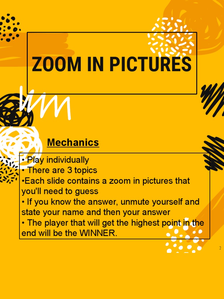 Zoomed In Picture Guessing Game | PDF