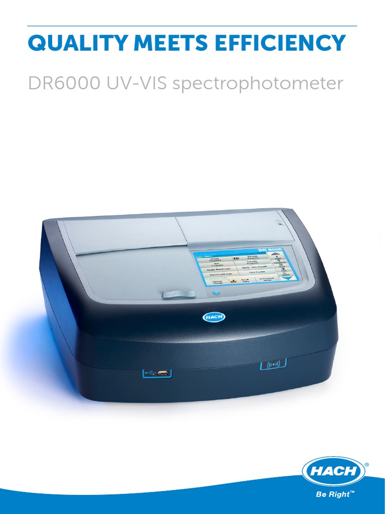 Quality Meets Efficiency: DR6000 UV-VIS Spectrophotometer | PDF ...