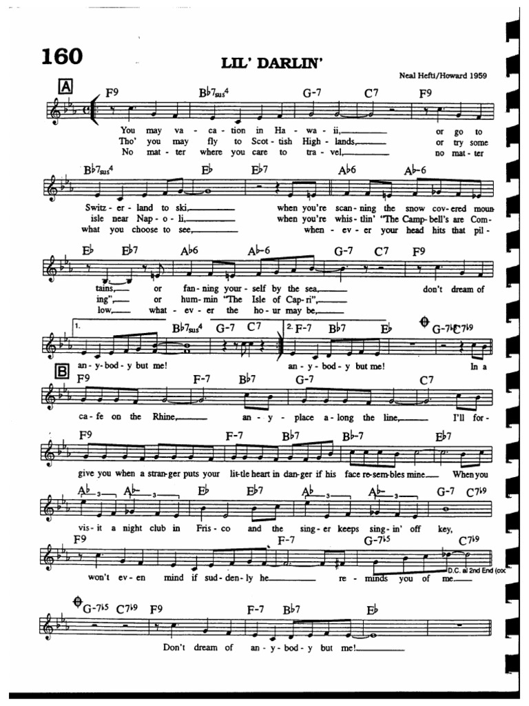 Lil' Darlin' - Lead Sheet | PDF