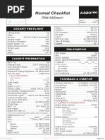 A320 NEO Checklist V1.2 | PDF | Aerospace | Aviation
