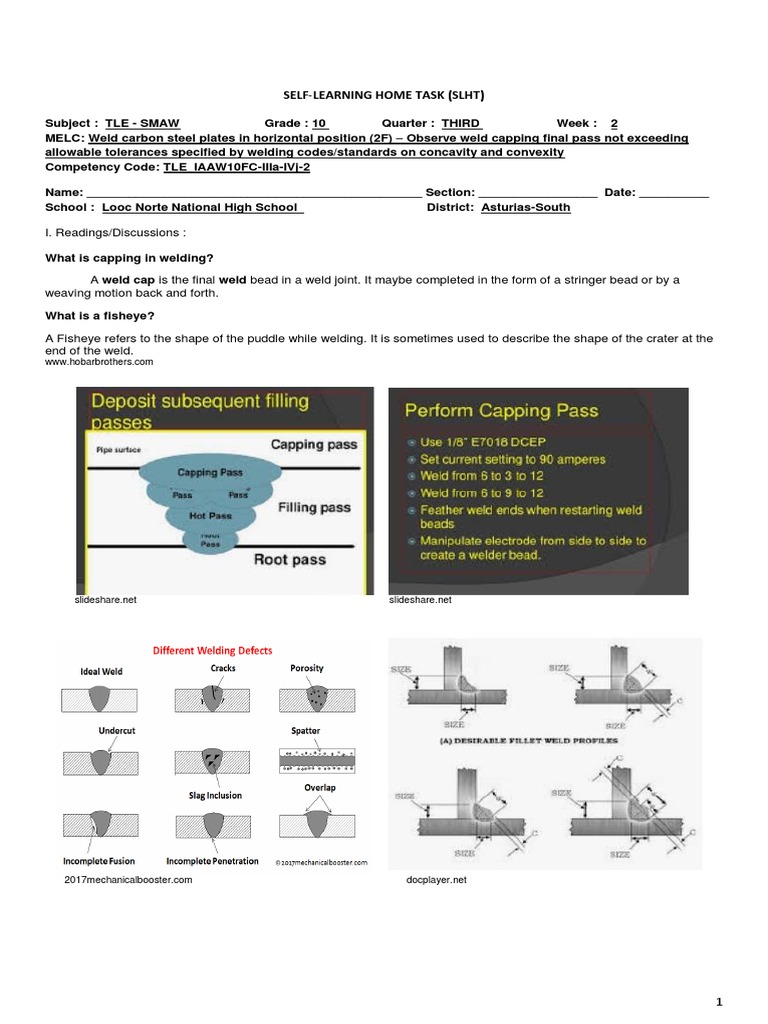 SMAW 10 Week 3-4 | PDF | Welding | Construction