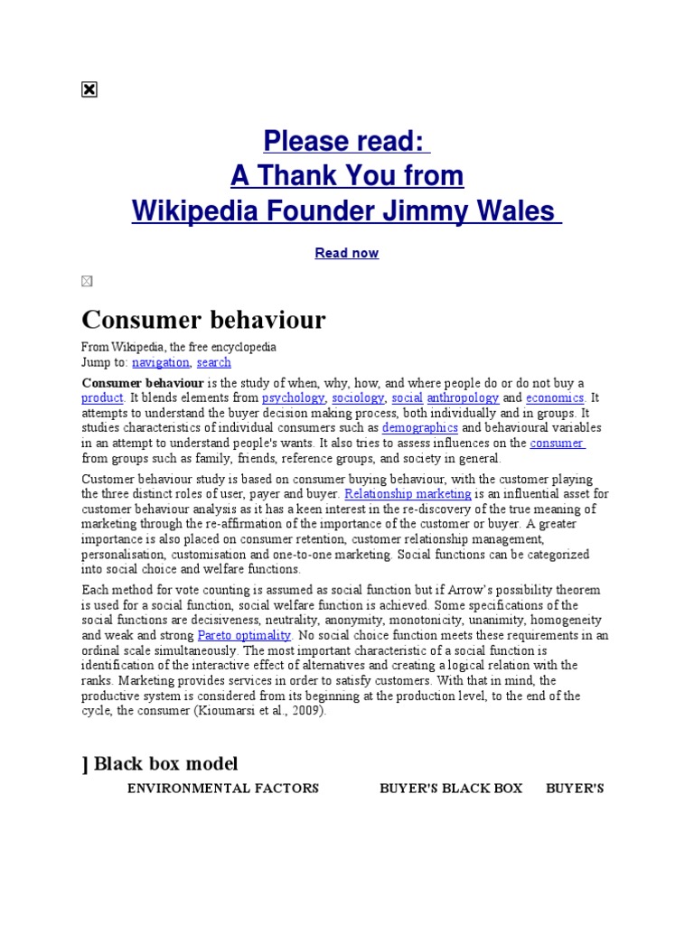Please Read: A Thank You From Wikipedia Founder Jimmy Wales: Consumer ...